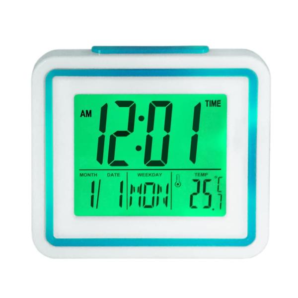 商品名: VISIONU 英語で話す目覚まし時計 日付 曜日 温度 低視力またはブラインド用 (ブルー) VISIONU English Talking Alarm Clock with Date, Day and Temperature,...