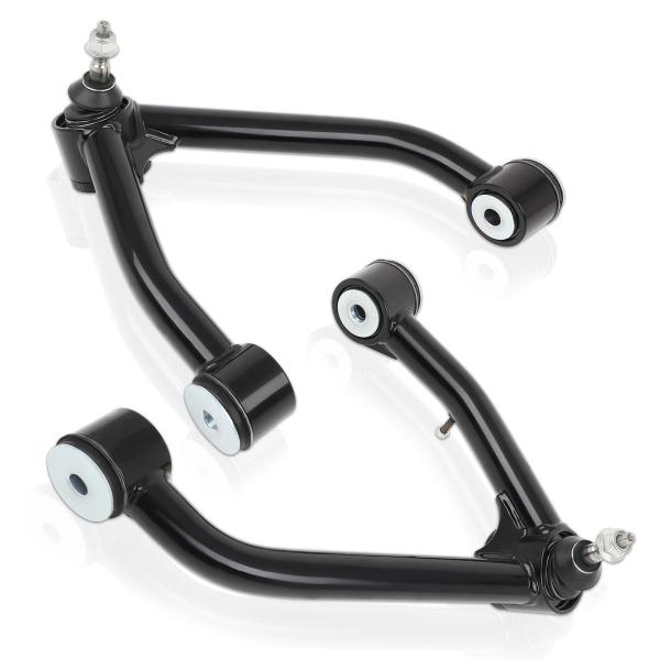 商品名: SCITOO (ペア) 2-4インチ フロントアッパーコントロールアーム 調節可能なサスペンションキット 2007-2018 シルバラードシエラ 1500 Tahoe用、2個 チューブラーブラックアームアライメントリフト2~4イン...