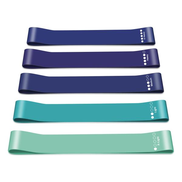 商品名: ワークアウトバンド ゴムバンド 5本セット ジム トレーニング ヨガ ピラティス 自宅用 1 Workout Bands Elastic Bands Set of 5 for Gym,Training, Yoga,Pilates,...