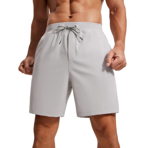 商品名:  CRZ YOGA Men's Four-Way Stretch Workout Shorts - 7" Soft Durable Casual Athletic Shorts with Pockets Gym Running H...