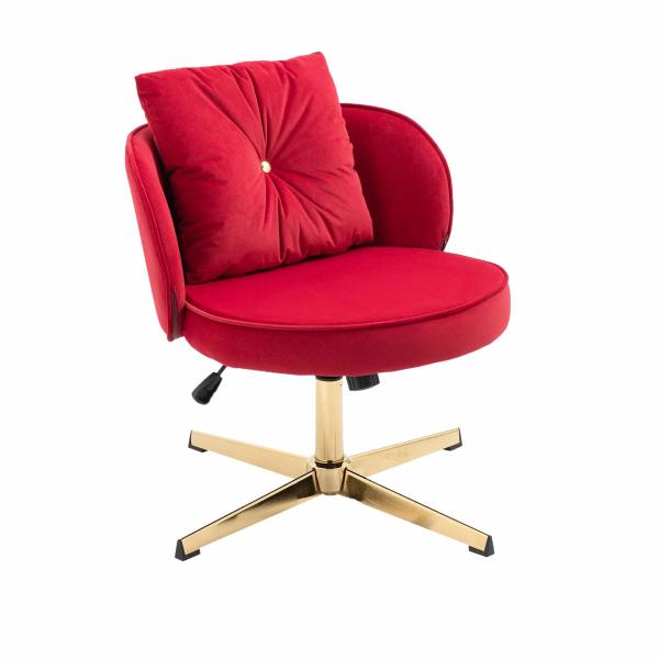 商品名:  YeBingZhi Desk Chair Adjustable Height Swivel Computer Executive Chair No Wheels Small Comfy Vanity Chair Cute Mod...