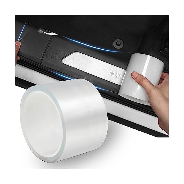 商品名:  GKmow Pack-1 Car Door Sill Transparent Anti-Collision Protection Strip, 2.75" x 32.8Ft Universal Car Door Edge Tri...