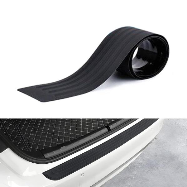 商品名: Fogfar 車用ウェルカムペダルドア敷居ストリップ 1個パック 車のドアの敷居保護 PVCソフトラバーバンパーストリップ ユニバーサルラバー 傷防止 外装アクセサリー (ブラック) Fogfar Pack of 1 Car We...