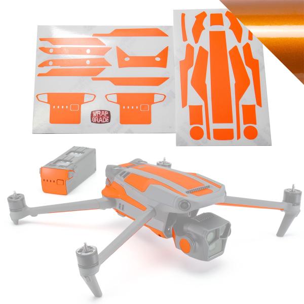商品名: WRAPGRADE for DJI Mavic 3 Pro 用 アクセントカラー ステッカー (バタフライコパー) WRAPGRADE Skin Compatible with DJI Mavic 3 Pro Accent Col...
