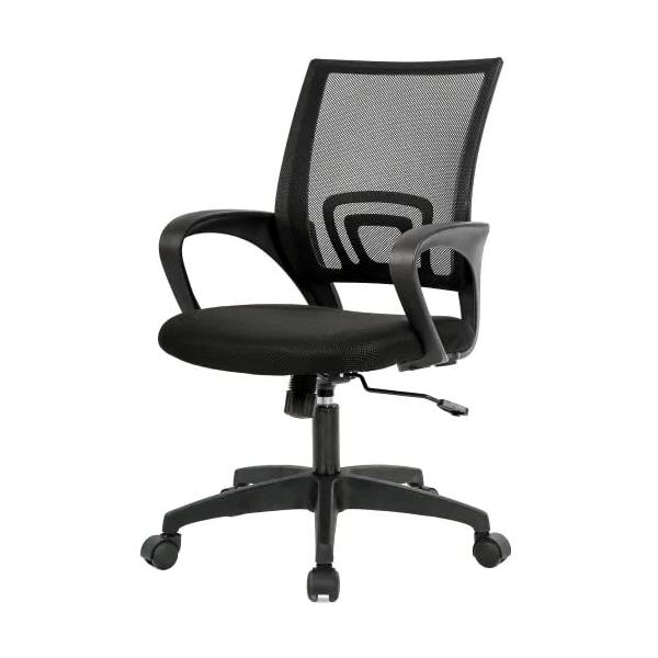 商品名:  Office Chair Ergonomic Office Chair Height Adjustable Computer Chair Mesh Backrest Desk Chair Task with Wheels, Mi...
