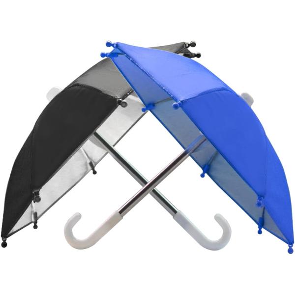 商品名GLEAVI Umbrella for Cell Phone Motorcycle Accessories 2pcs Cycling Phone Umbrella Taiwan Cell Phone Silver Matte Outd...