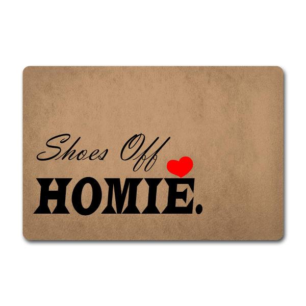 商品名:  Front Door Mat Inside Funny Welcome Homie Area Rugs Shoes Off Homie Doormat Anti-Slip Doormats Front Porch Decor A...