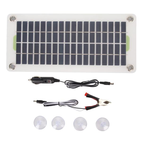 商品名:  Portable Solar Panel Kit, 12V 30W Polycrystalline Solar Module Power Charger with Cigarette Lighter, USB Solar Pan...