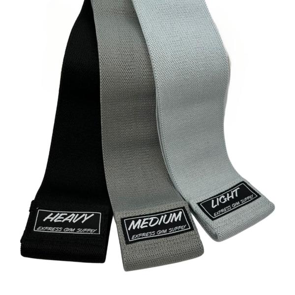 商品名: レジスタンスバンドセット (3本パック) 滑り止めファブリック抵抗バンド ヒップと臀筋トレーニング ブーティーバンド 3つの抵抗レベル 男女兼用 ヨガ ホームワークアウト ピラティス (ブラック/グレー/ライトグレー) Resis...