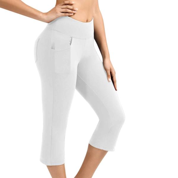商品名:  Capris for Womens with Pockets, Women's High Waisted Leggings Exercise Workout Yoga Pants Knee Length Cropped Pant...