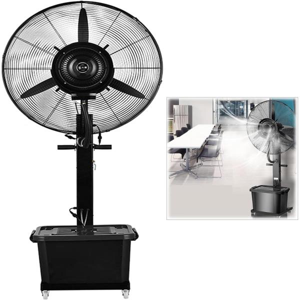 商品名3 Speed Settings Misting Pedestal Fan, Durable Floor Water Mist Fan Air Circulator, With 90° Oscillation Atomizing Fa...
