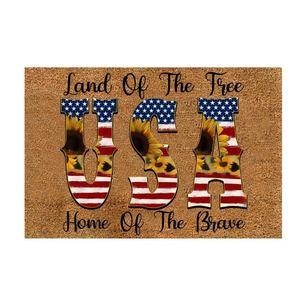商品名:  YIWULA Doormat Front Door Mat - 4th of July Outdoor Doormats 23.62 × 15.75in Patriotic Entrance Rug for Home,Welco...
