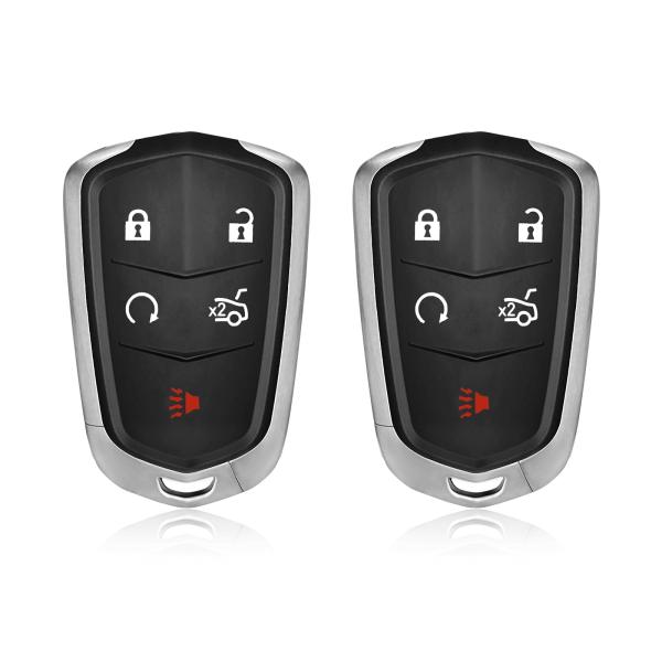 商品名: Keylessbest 交換用 2016 2017 2018 2019 キャデラック ATS ATS-V CTS セダン XTS Rscalade キーフォブ リモコン HYQ2AB 5ボタン 315MHz 2 Keylessbe...