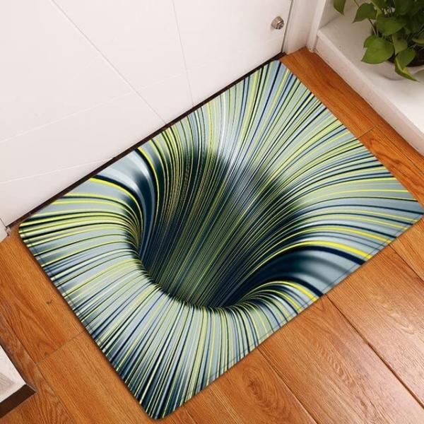 商品名:  Front Door Mat Indoor 3D Vortex Illusion Abstract Geometric Bath Rugs Floor Optical Illusion Rug Absorbent Carpets...