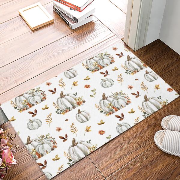商品名:  Doormat Indoor Entrance Home Decor Door Mat 18 x 30 Inch, Thanksgiving Floor Rugs for Kitchen, Bathroom, Grey Pump...