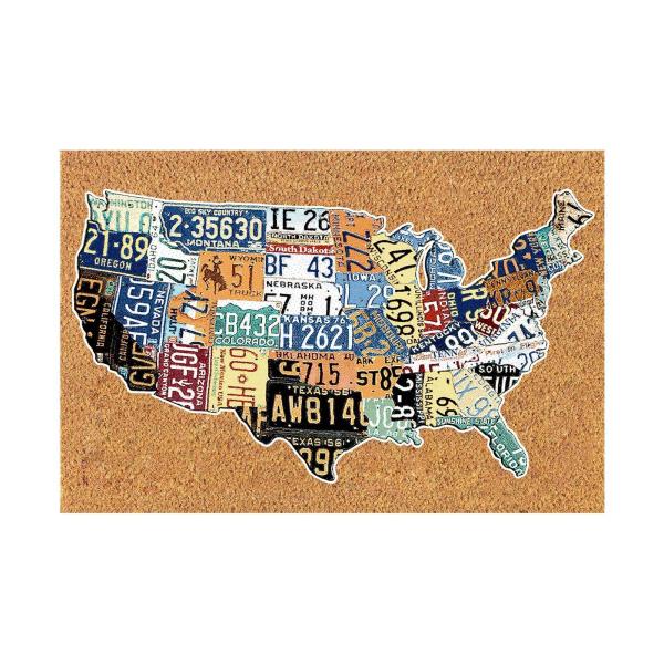 商品名:  TUNKENCE Summer Door Mat Indoor Doormats Door Matts Outdoors US Map Brown Floor Mat Front Door Entrance Rug for Ho...