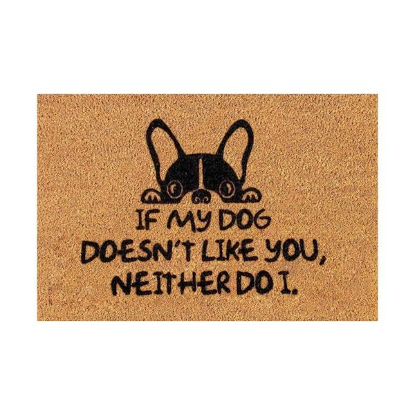 商品名:  TUNKENCE Doormat Outdoor Welcome Doormats Door Mats Outdoor My Dog's is My English Words Printed Classic Brown Flo...