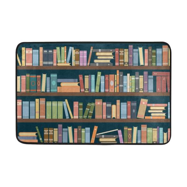 商品名:  TUNKENCE Runner Rug Funny Floor Mat Doormat Indoor Entrance Library Doormat Bookcase Doormat Book Shelf Doormat Pa...