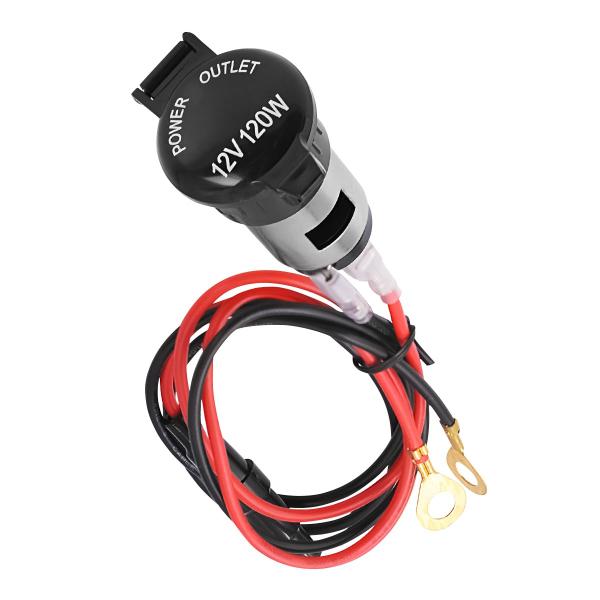 商品名:  BESULEN 12V-24V Cigarette Lighter Socket, Female Cigarette Lighter Adapter with Extension Cable, Dustproof Plug Po...