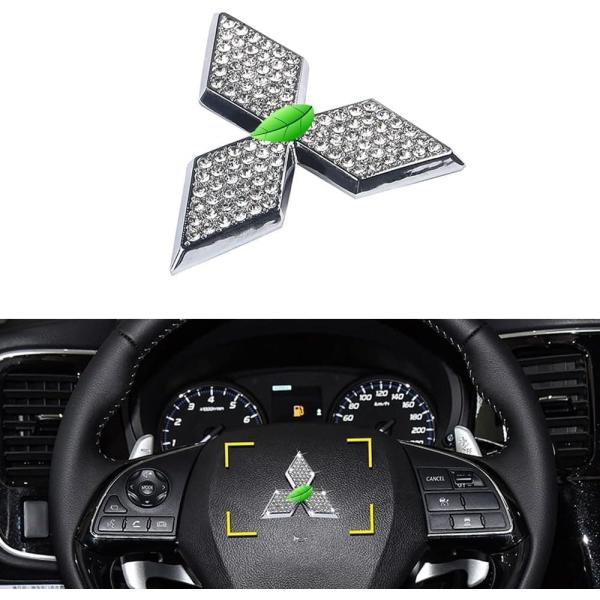 商品名WENDISH Bling Bling DIY Car Diamond Crystal Decal Decoration Sticker Emblem Accessories Compatible for Mitsubishi (Sm...