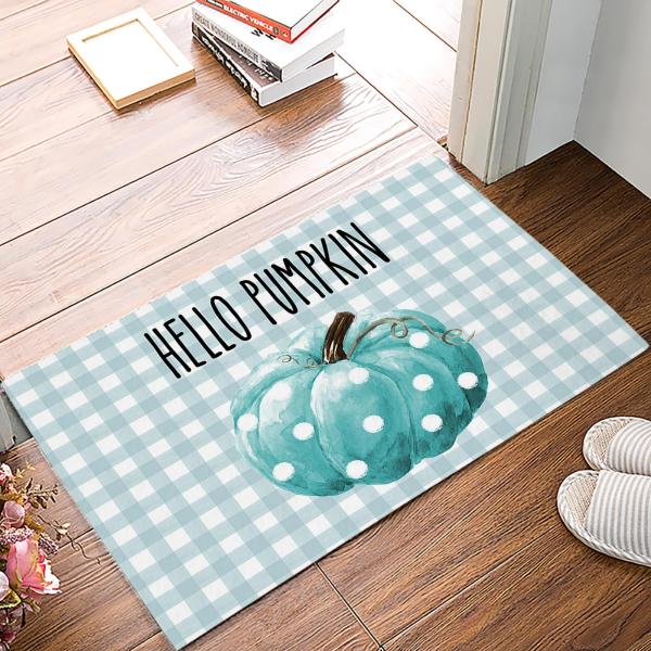 商品名:  Doormat Indoor Entrance Home Decor Door Mat,Thanksgiving Floor Rugs for Kitchen, Bathroom, Fall Hello Pumpkin Wate...