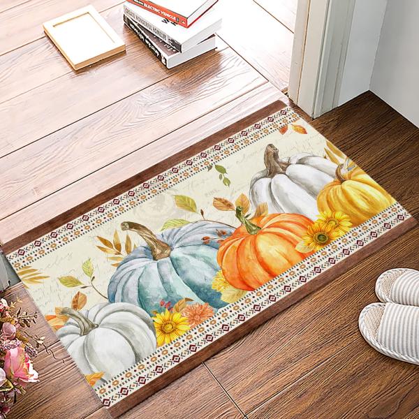 商品名:  Doormat Indoor Entrance Home Decor Door Mat,Thanksgiving Fall Floor Rugs for Kitchen, Bathroom, Western Southwest ...