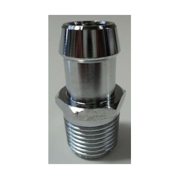 商品名:  Chrome Steel Fitting Intake Manifold Heater Hose 1/2" NPT 5/8 Barb fits - 352 360 390 406 427 428 429 460 351C 351...