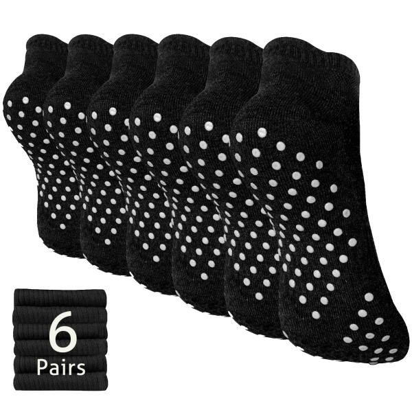 商品名:  Chalier Fashion 6 Pairs Womens Yoga Socks with Grips, Low Cut Ankle Pilates Non Slip Socks for Womenブランド: Chalier ...