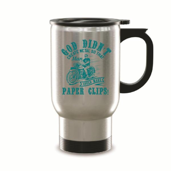 商品名:  Motorcycle Gifts for Men God Did Not Create Metal Funny idea Statement 14oz Steinless Steel Travel Mugブランド: Jocore...