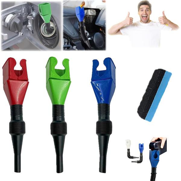 商品名Retractable Auto Fuel Funnel, Auto Retractable Fuel Funnel for Cars, Universal Flexible Draining Tool Snap Plastic Fu...