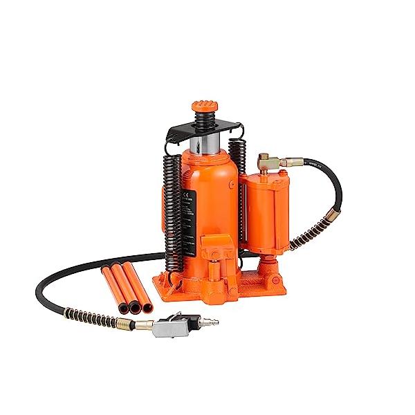 商品名:  VEVOR Air Hydraulic Bottle Jack, 20 Ton/44,092 LBS All Welded Bottle Jack, 10.4-19.7 inch Lifting Range, Manual Ha...
