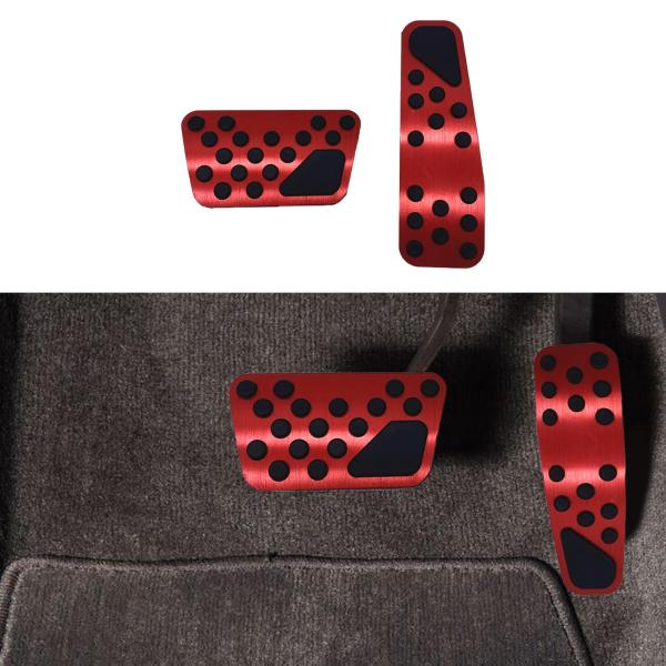 商品名:  Auto Aluminum Pedal Covers, Auto No Drilling Accelerator Pedal Covers, Anti-Slip Aluminum Brake Gas Pedal Pads, No...