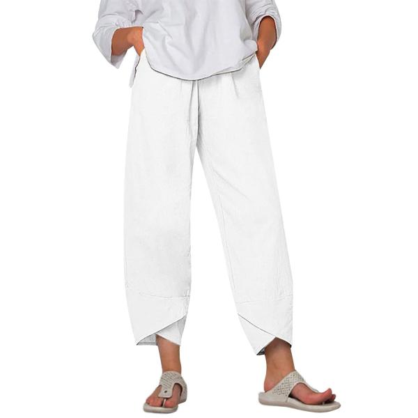 商品名:  DGZTWLL Black Scrub Pants for Women Linen Capri Pants for Women Casual Summer Petite to Plus Size Loose Fit Elasti...