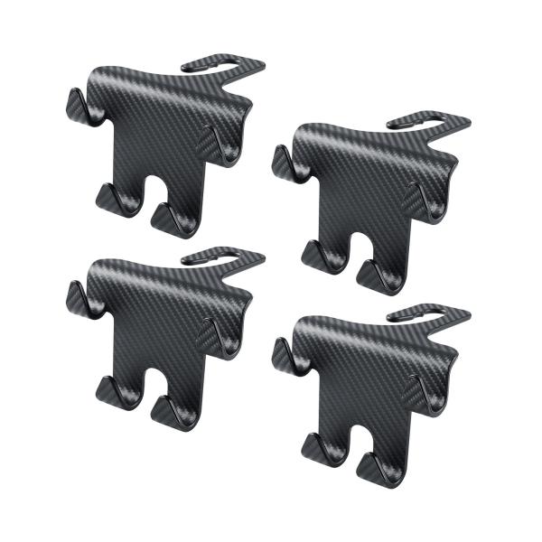 商品名: NGHEY 4個 車内装ヘッドレストフック 防水バックシートヘッドレストフックハンガー プラスチック車財布ホルダー 携帯電話スタンド ユニバーサル車両後部座席ハンガー (ブラック) NGHEY 4 PCS Car Interior...