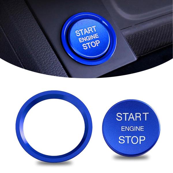 商品名:  CTAHRBD 2 Pack Car Engine Start Button Cover, Stop Switch Sticker, Aluminum One-Button Start Ring, Button Cap Surr...