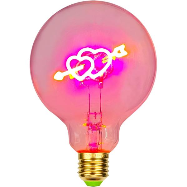 商品名PURESILKS Modern Decorative Light Bulb Heart Light Bulbs ，Hanging Dimmable Edison Light Bulb for E26，2000K Creative W...