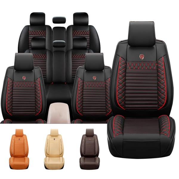 商品名:  KCTOELNOR 8 Car Seat Covers for Lexus LX 570 2008-2021, Front and Rear Split Bench Seat Protectors Anti-Slip &amp;...