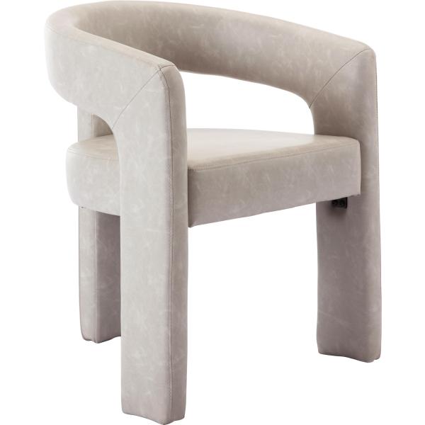 商品名:  Wahson Faux Leather Upholstered Open-Back Dining Chairs, Modern Kitchen Armchair for Dining Room, Pebble Greyブランド:...