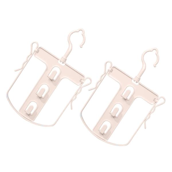 商品名:  Cabilock 2pcs Drying Rack Cascading Clothes Hooks Blazer Clothes Hanger with Clip Rotating Space Save Clothes Hang...