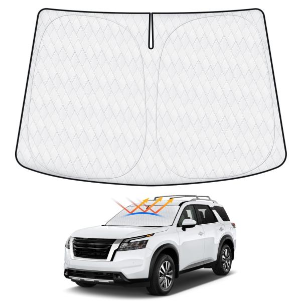 商品名:  Cartist Windshield Sun Shade Custom Fit for Nissan Pathfinder 2022 2023 2024 Accessories Foldable Car Front Window...