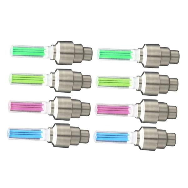 商品名:  Kisangel 8pcs Bicycle Valve Light tyre stem Cap tire Bike Wheel Light Wheel tyre Light Bike Wheel Cap Bike tyre Li...