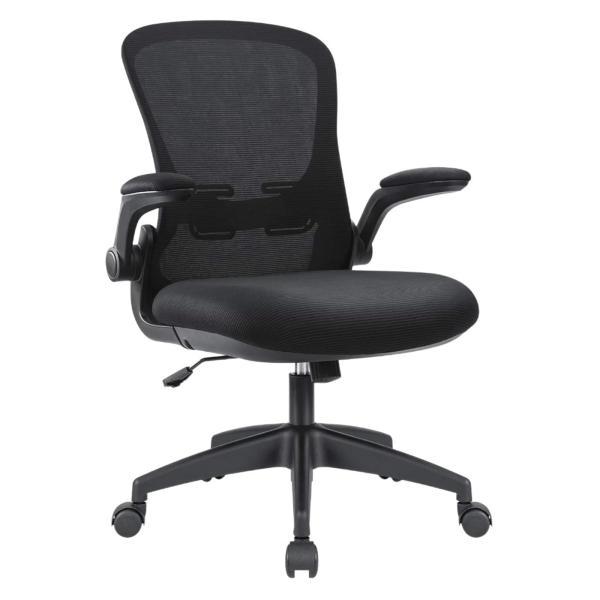 商品名:  Mid-Back Mesh Office Chair Ergonomic Desk Chair with Flip-up Armrests, Black Gaming Chair (Color : All)ブランド: ZALIX...