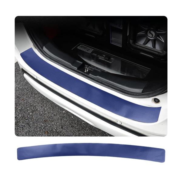 商品名: Ziciner 車用リアバンパープロテクターガード 傷防止 カーボンファイバートランクドア敷居保護ストリップステッカー ユニバーサル車両トリムカバーアクセサリー 車 SUV バン用 (35.4×3.75インチ ライトブルー) Zi...