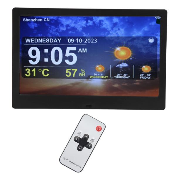 商品名:  Qiilu Automatic Dimming,Date Alarm Clock Digital Calendar Alarm Clock 10 Inch Large Display WiFi Auto Dimmable Dat...