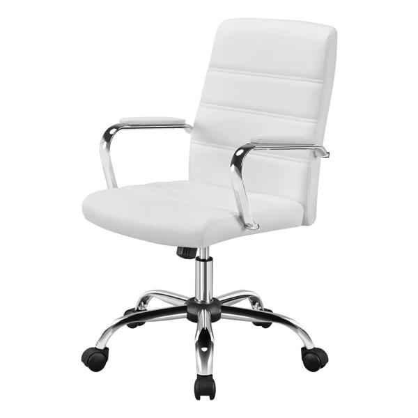 商品名:  HOUKAI Adjustable Mid-Back Faux Leather Swivel Executive Office Chair, Computer Chair Home Office Chair Lift Swive...