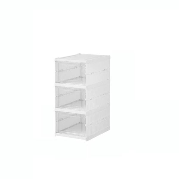 商品名:  Folding shoe box, space-saving shoe cabinet, transparent shoe cabinet, foldable, installation-free, space-saving, ...