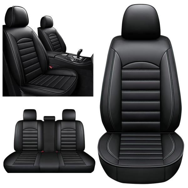 商品名:  ROBECCHI Car Seat Covers Fit for Jeep Wrangler JK 2018,5 Seat Cover Waterproof PU Leather Faux Front Rear Seat Cov...