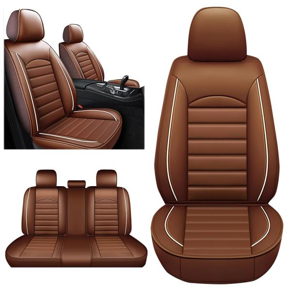 商品名:  ROBECCHI Car Seat Covers Fit for Jeep Wrangler JK Unlimited 2018,5 Seat Cover Waterproof PU Leather Faux Front Rea...