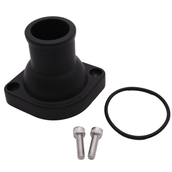 商品名: YUCHENSHLP ブラック 90度 ウォーターネックサーモスタットハウジング (ストレートアップ) Chevy LSエンジン LS1 LS2 LS7用 YUCHENSHLP Black 90 Degree Water Neck...