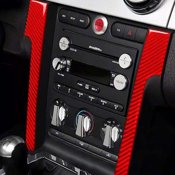商品名:  JmorCO Upgrade Carbon Fiber Compatible with Ford Mustang 2005-2009 Dashboard Control Panel Set Side Strip 2Pcsブランド...